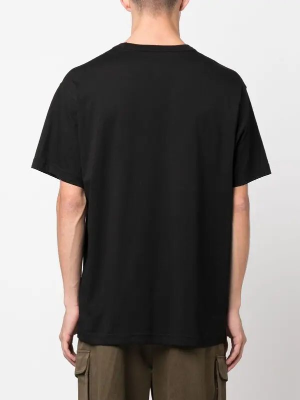 Versace Logo-print Cotton T-shirt - Black