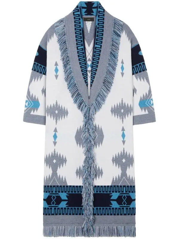 Alanui Intarsia-knit Jacquard Coat
