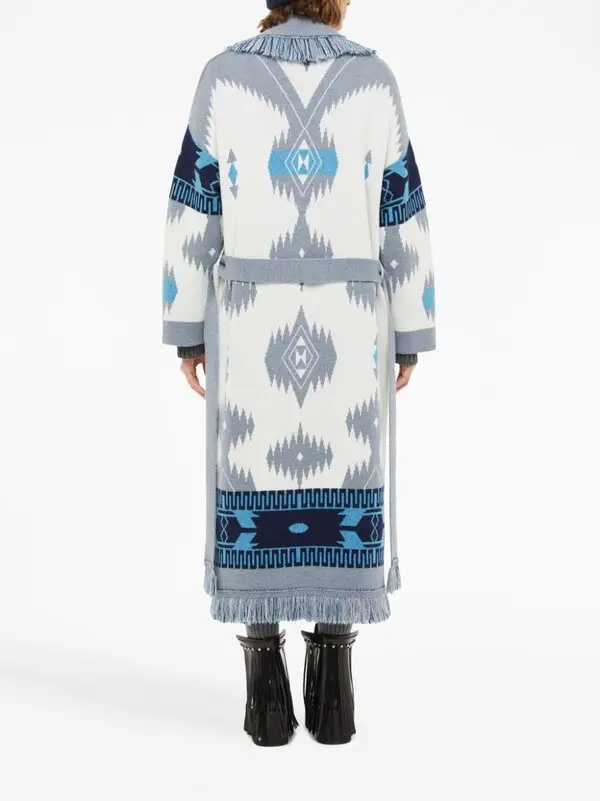 Alanui Intarsia-knit Jacquard Coat