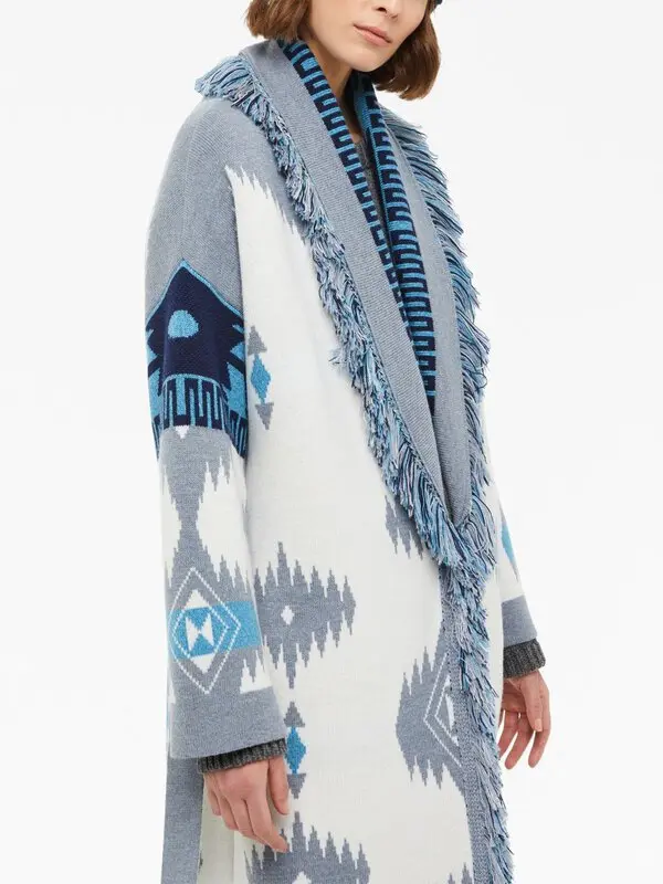 Alanui Intarsia-knit Jacquard Coat