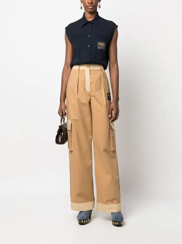 Moschino Sleeveless Silk Shirt