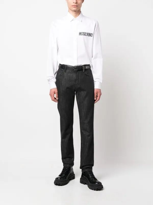 Moschino Dark Wash Slim-fit Jeans