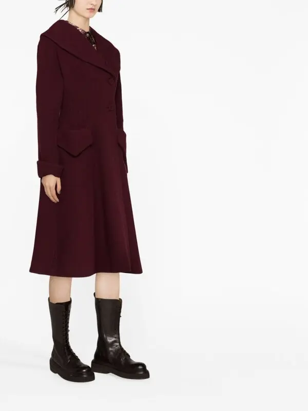 Moschino A-line Double-breasted Coat