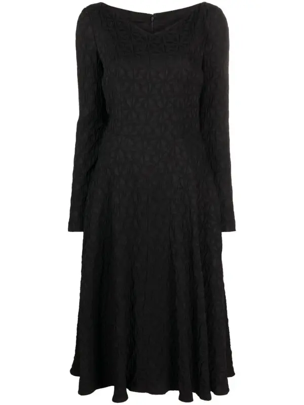 Talbot Runhof Gozo2 Jacquard Midi Dress
