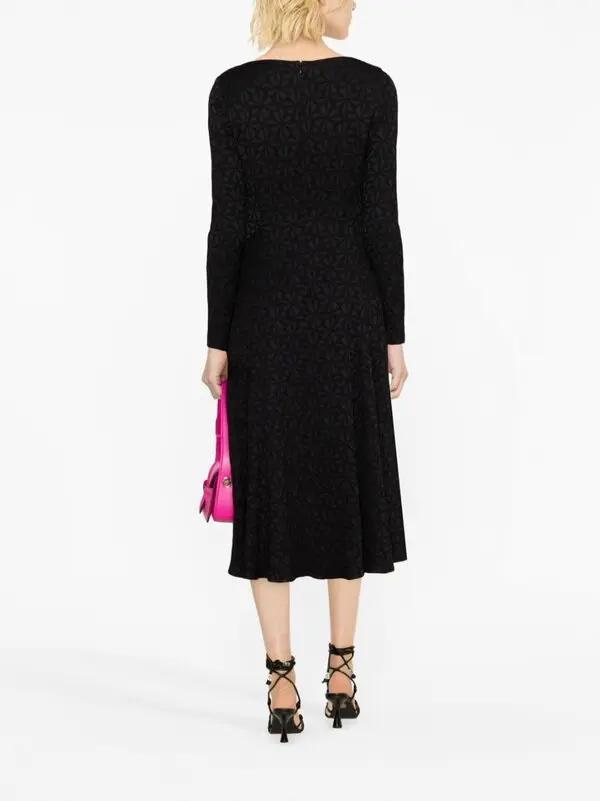Talbot Runhof Gozo2 Jacquard Midi Dress