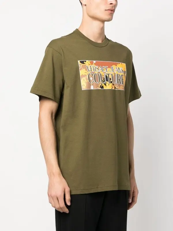 Versace Logo-print Cotton T-shirt