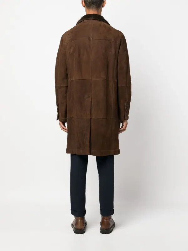 Brunello Cucinelli Double-breasted Lambskin Coat
