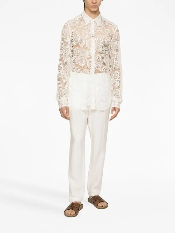 Dolce & Gabbana Sheer-coverage Lace Shirt