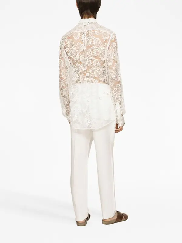 Dolce & Gabbana Sheer-coverage Lace Shirt