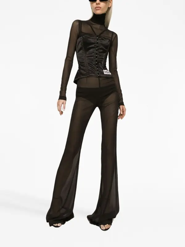 Dolce & Gabbana Semi-sheer Flared Trousers