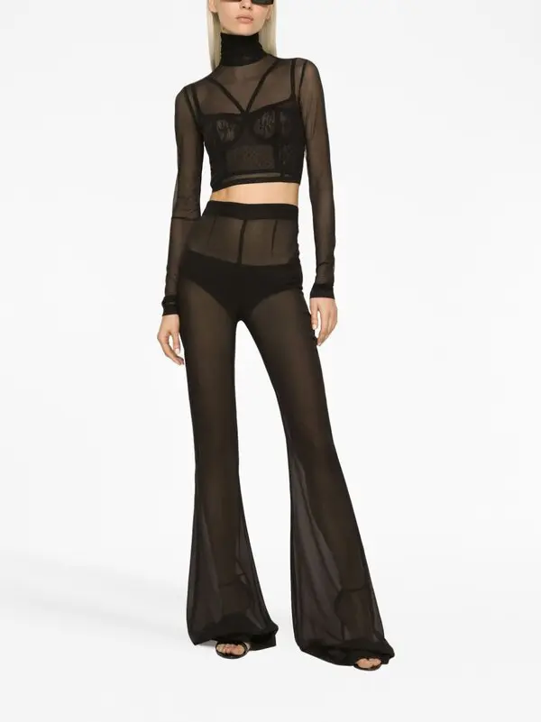 Dolce & Gabbana Semi-sheer Flared Trousers