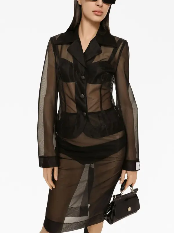Dolce & Gabbana Single-breasted Marquisette Dolce Jacket