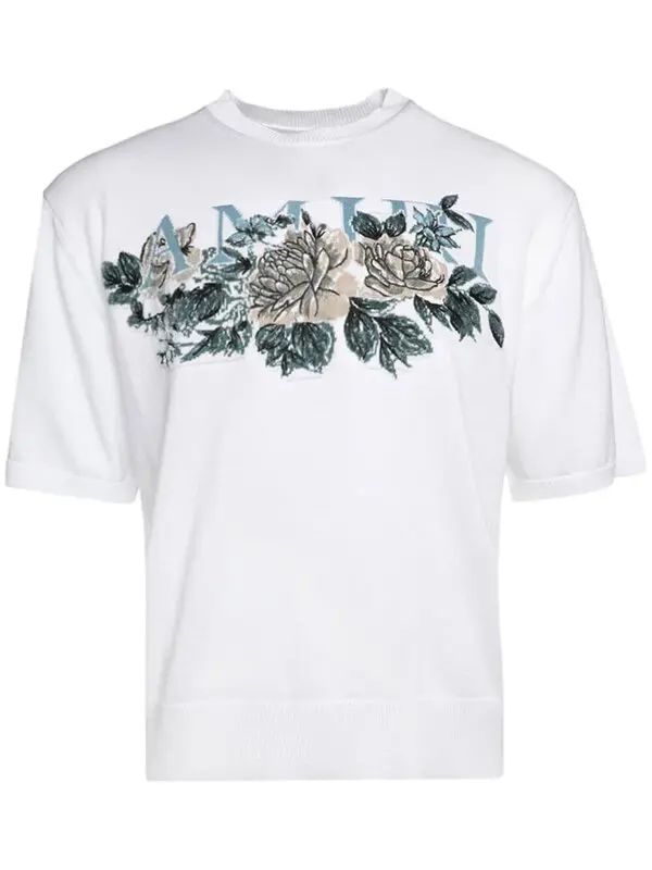 Amiri Logo-print Cotton T-shirt - White