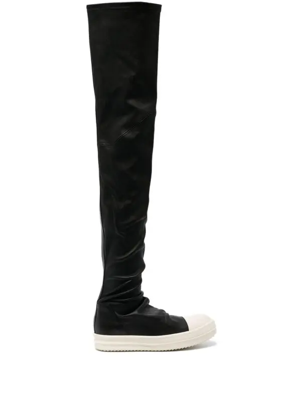 Rick Owens Stocking Over-the-kee Boots - Black