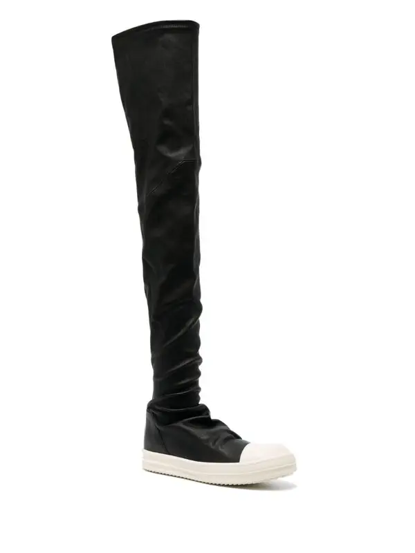 Rick Owens Stocking Over-the-kee Boots - Black