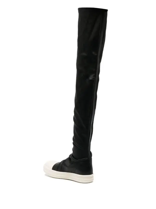Rick Owens Stocking Over-the-kee Boots - Black