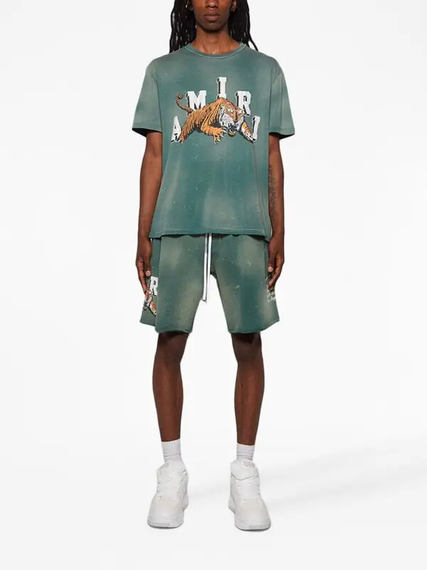 Amiri Vintage Tiger Logo-print Shorts