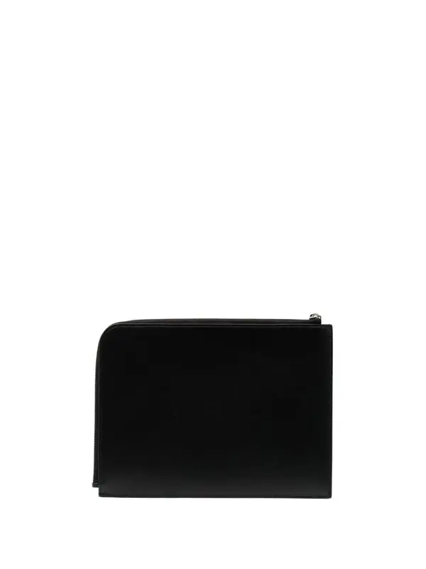 JIL SANDER Medium Logo-lettering Leather Cardholder - Black