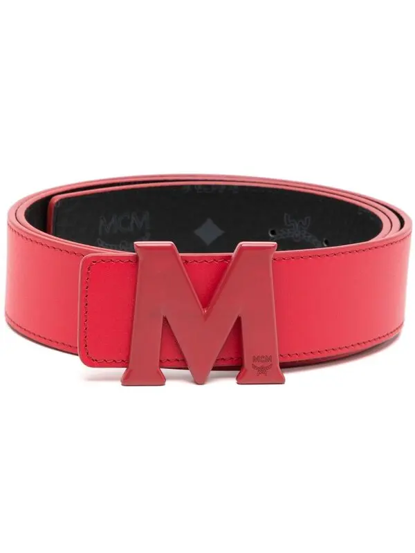 Mcm Claus M-Buckle Reversible Belt - Pink | Editorialist display picture 3