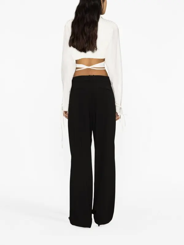 Calvin Klein Mid-rise Wide-leg Trousers