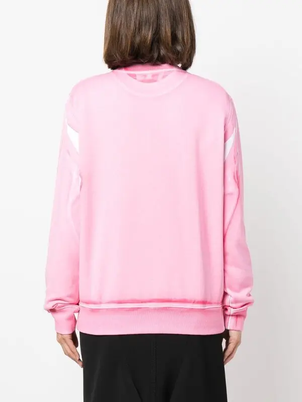 LANVIN Embroidered Logo Crew-neck Sweatshirt