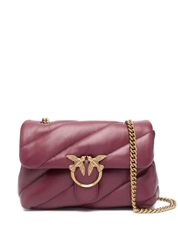 Pinko Love Puff Quilted Leather Shoulder Bag