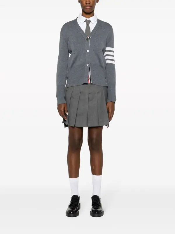 Thom Browne Classic Oxford Shirt With Rwb Stripe Detail - White