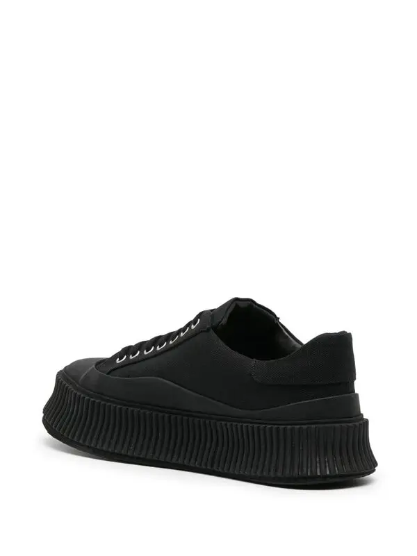 JIL SANDER Vulcanised-sole Low-top Sneakers - Black