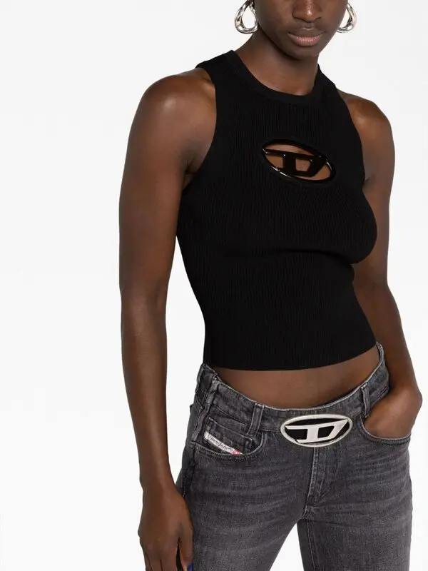 Diesel M-Onerva Sleeveless Tank Top - Black | Editorialist