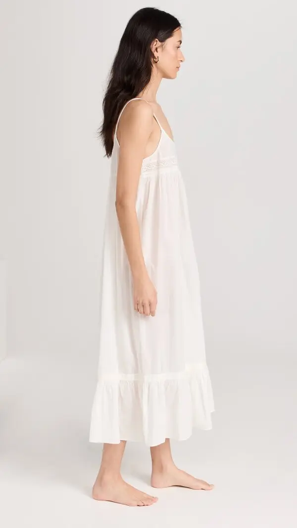 The Great. The Eyelet Ruffle Tank Night Dress