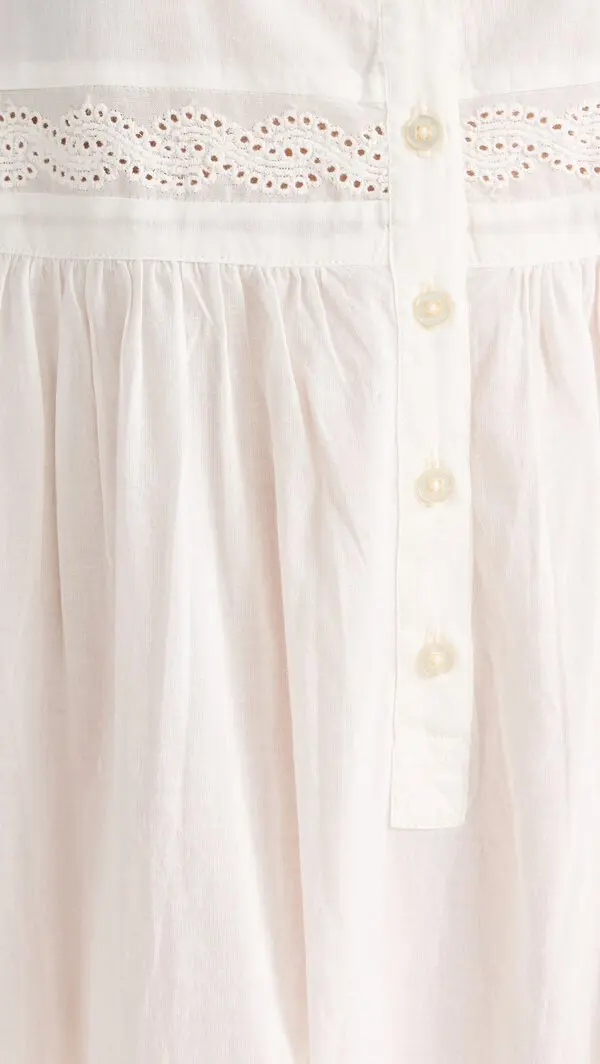The Great. The Eyelet Ruffle Tank Night Dress