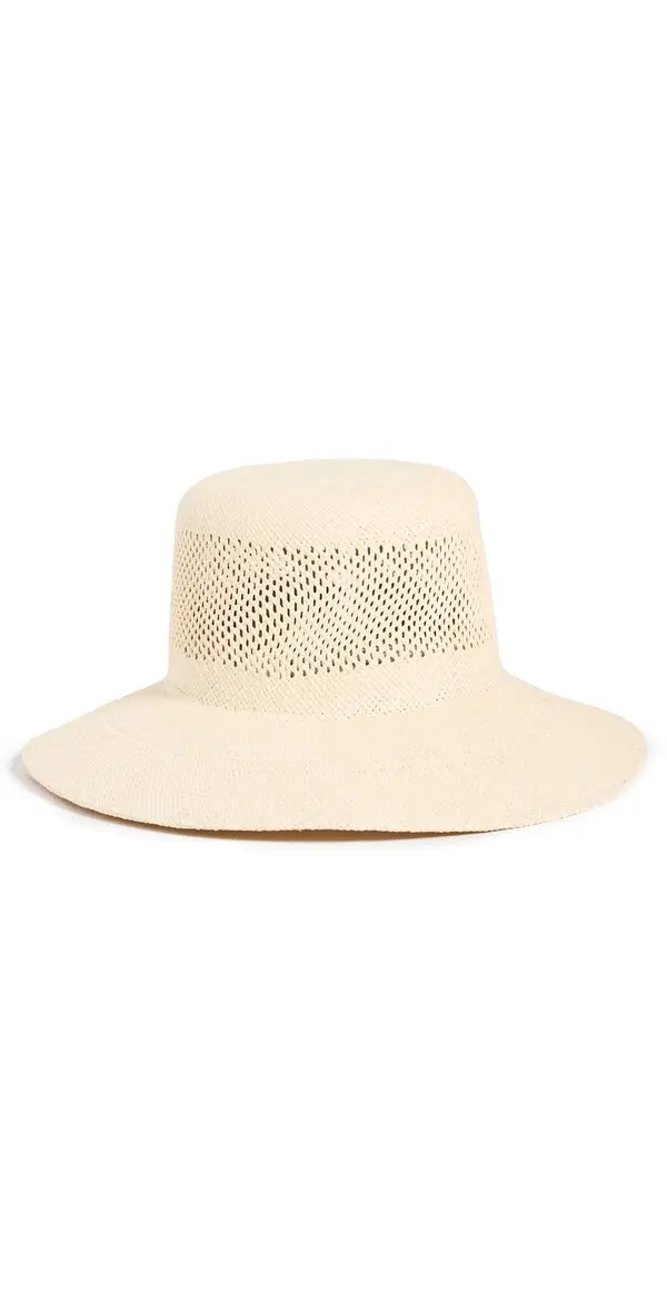 Brixton Lopez Panama Straw Bucket Hat - Catalina Sand