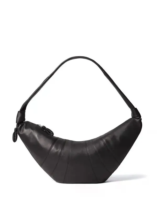LEMAIRE Croissant Bag In Leather - Brown