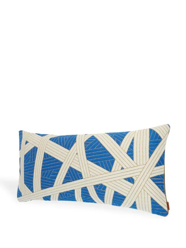 Missoni Nastri Rectangular Cushion - Blue