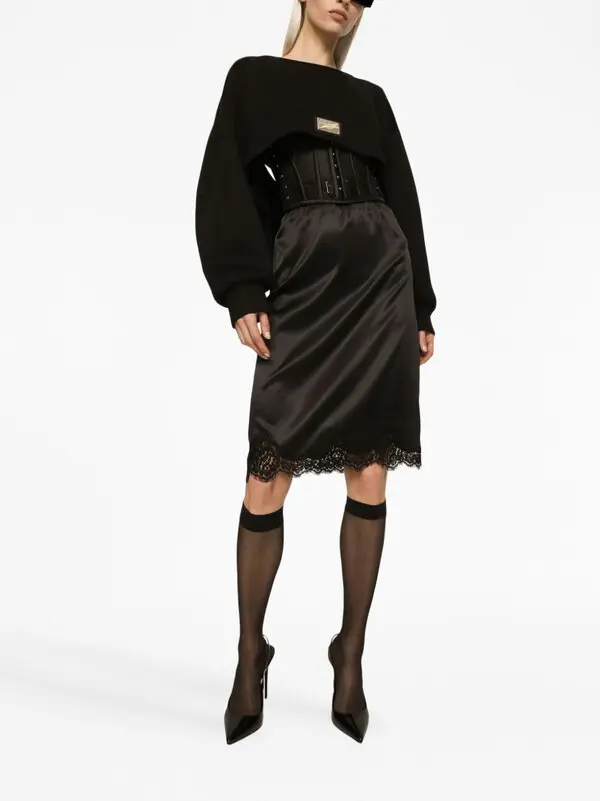 Dolce & Gabbana Bonded-seam Semi-sheer Corset