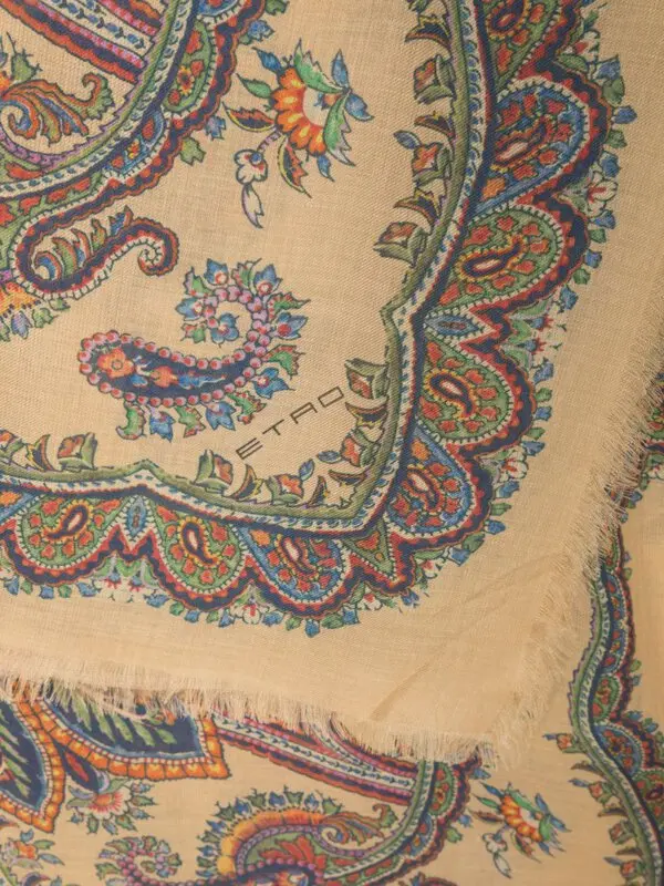 Etro Bombay Paisley-print Scarf - Neutrals