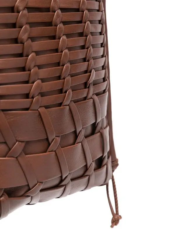 Hereu Trena Interwoven Leather Bag - Brown