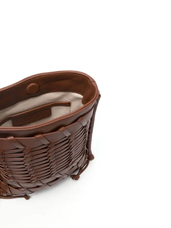 Hereu Trena Interwoven Leather Bag - Brown