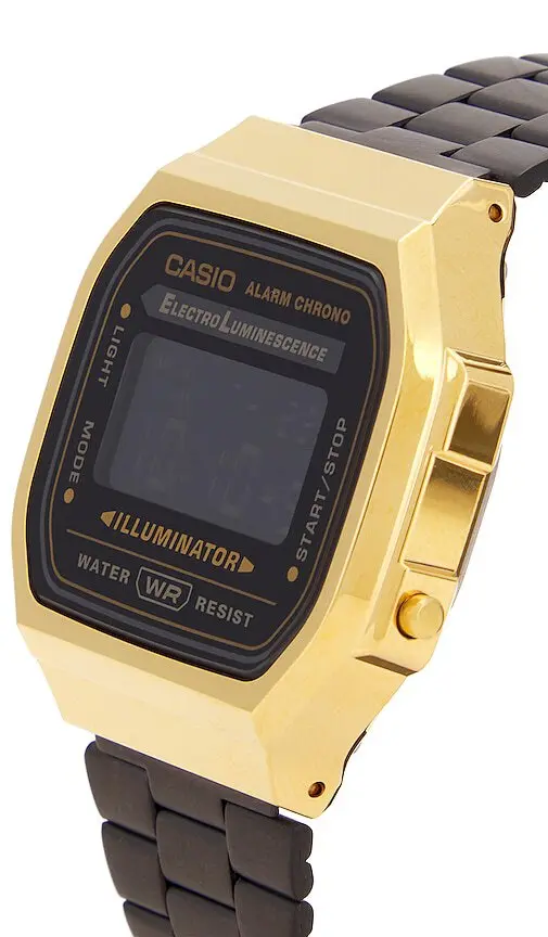 Casio Vintage A168 Series Watch In Black