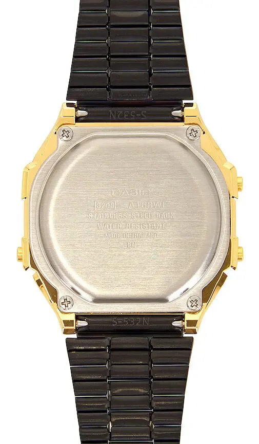 Casio Vintage A168 Series Watch In Black