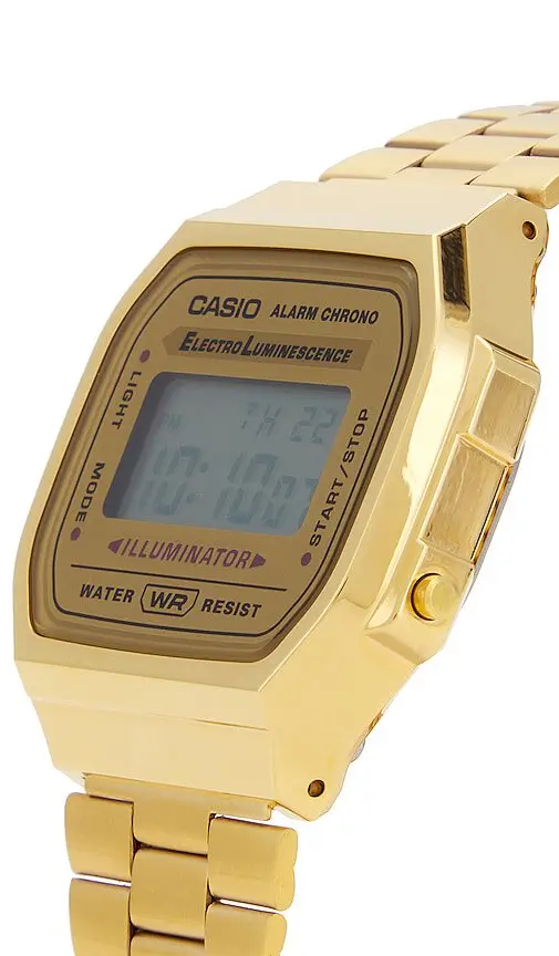 Casio Vintage A168 Series Digital Watch - Gold