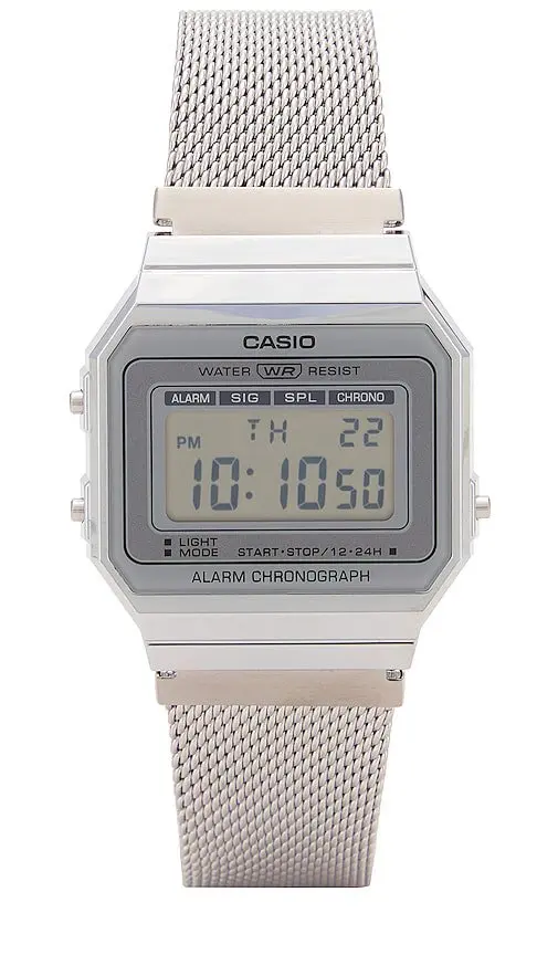 Casio Vintage A700 Series Watch In Metallic