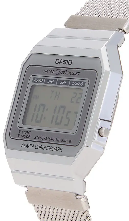 Casio Vintage A700 Series Watch In Metallic