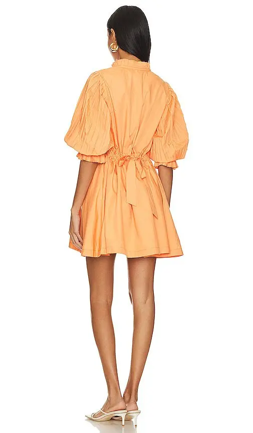 open lace back dress Focus Pleat Smock Dress