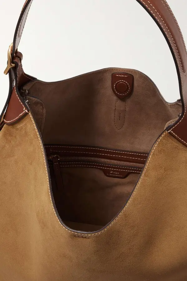 Polo Ralph Lauren Polo Id Medium Suede Shoulder Bag