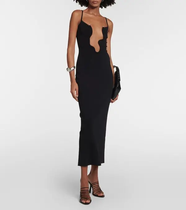 Christopher Esber Salacia Sleeveless Midi Dress - Black