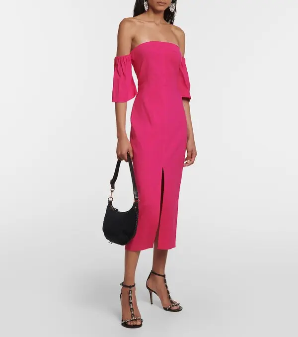Isabel Marant Étoile Stony Off-shoulder Midi Dress - Pink
