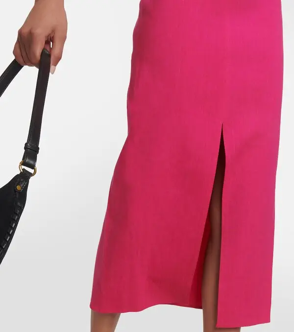 Isabel Marant Étoile Stony Off-shoulder Midi Dress - Pink
