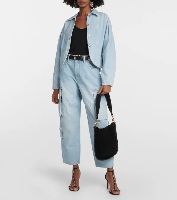 Isabel Marant Étoile Elore Denim Cargo Trousers