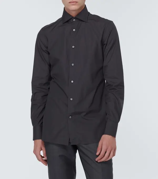 Zegna Cotton Shirt - Grey